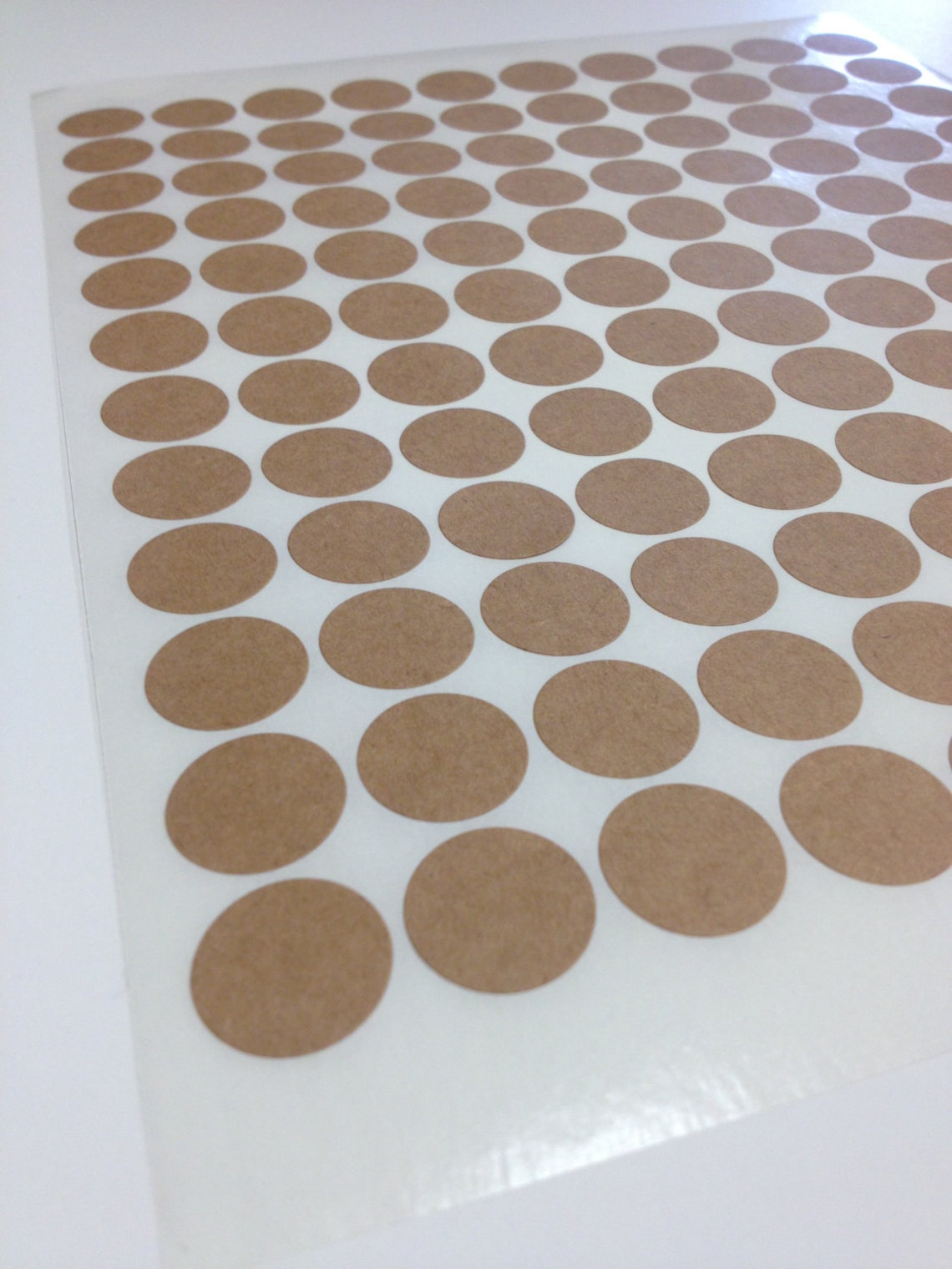 Small Round Brown Kraft Labels 3/4 Inch Round Shape Sheet - Etsy