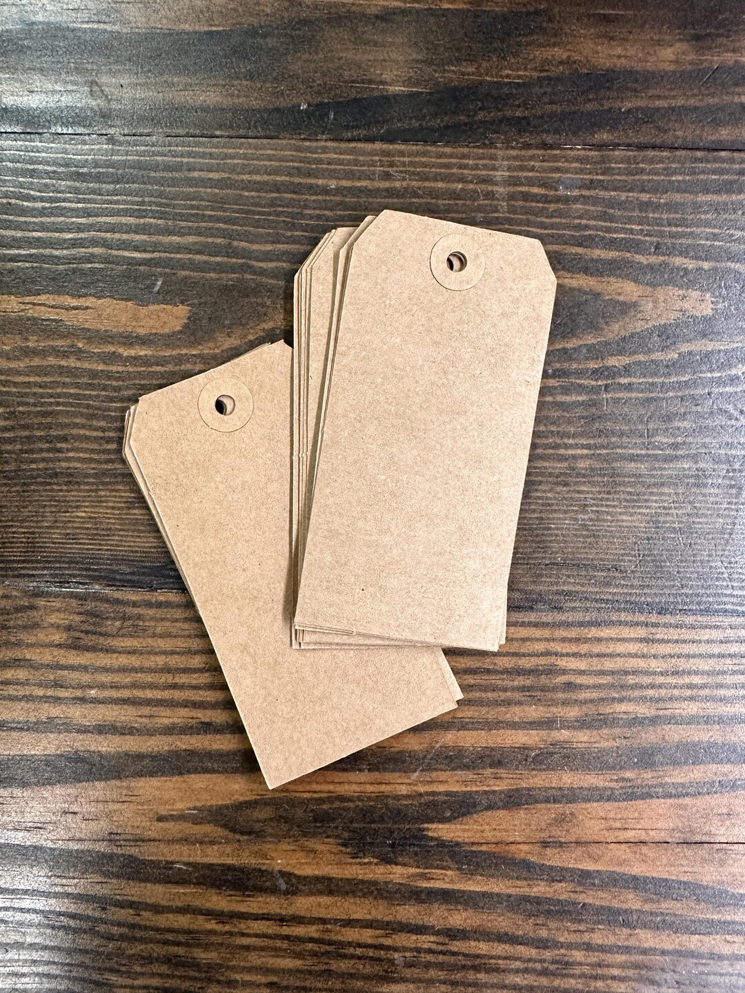 Large Shipping Paper Tags - Natural Brown Kraft Hang Tags - Reinforced ...