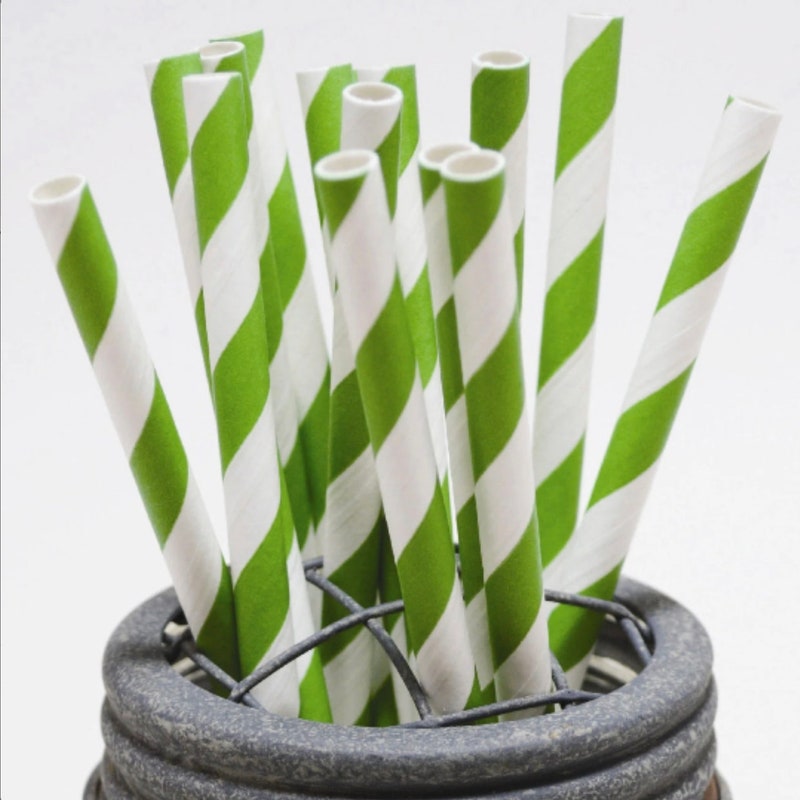 Striped Straws - Etsy