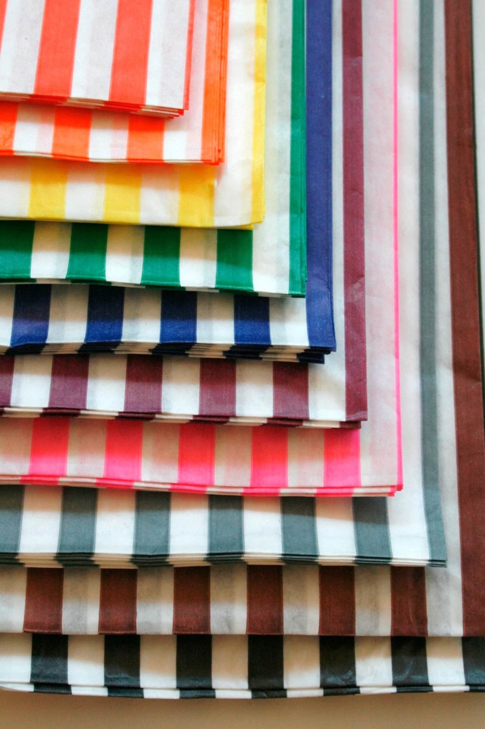 Set of 50 Traditional Sweet Shop Candy Stripe Paper Bag - Etsy