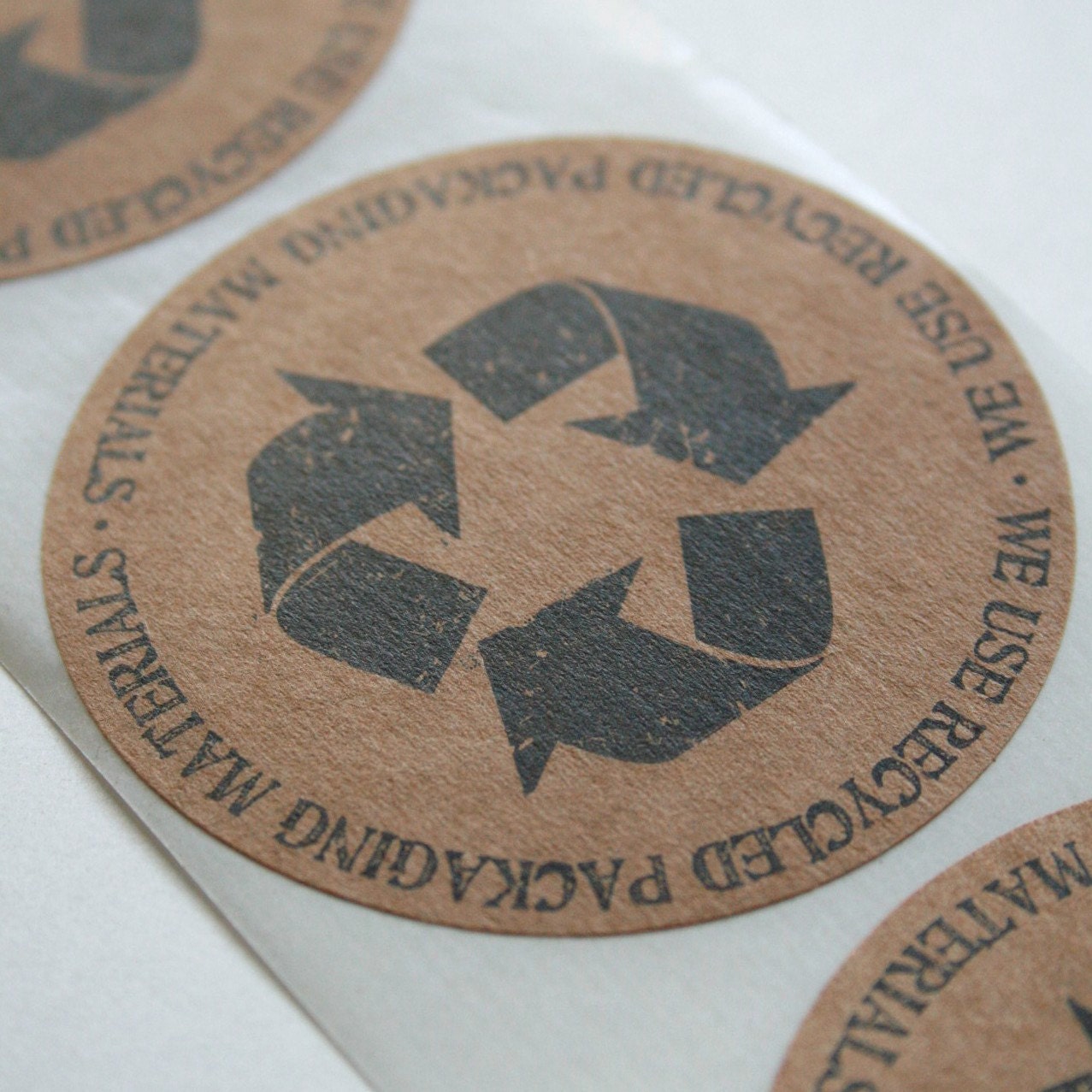 QTY 100 Recycled Packaging Sticker Let Your Customers Know - Etsy