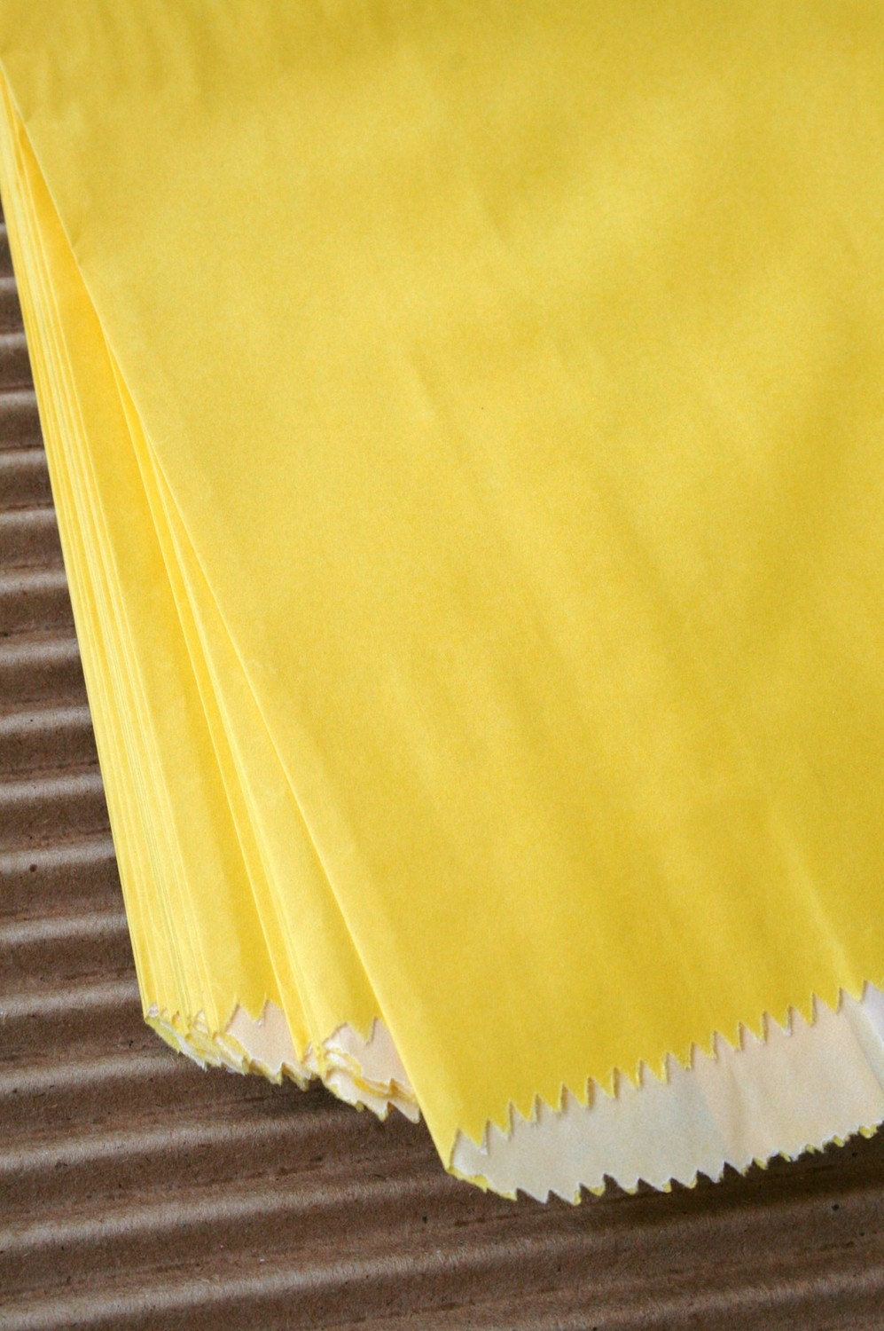 Sunbrite Yellow Glassine Lined Paper Gourmet Bakery Bags Two - Etsy