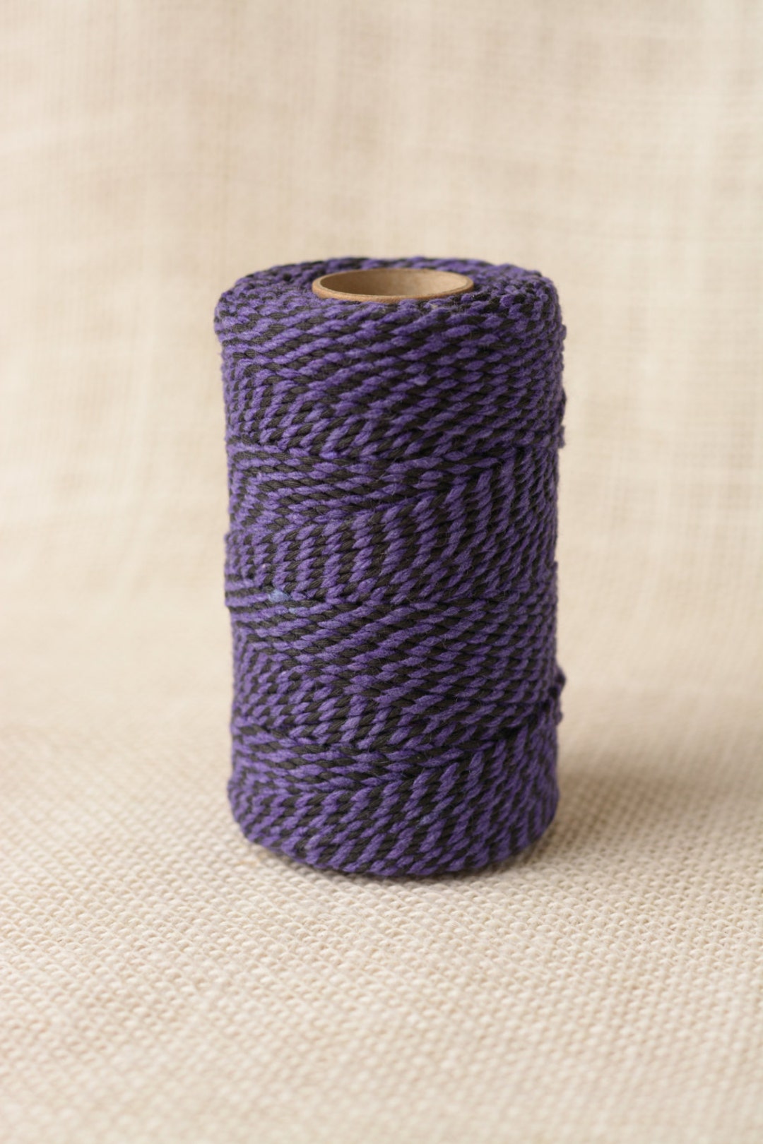 Full Spool Heavy Twine - 100 Yards - Black and Violet - 10 Ply Heavy ...