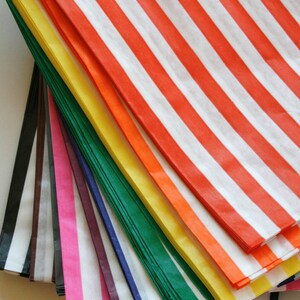Set of 100 - Traditional Sweet Shop Candy Stripe Paper Bag Variety ...