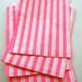 Set of 200 Traditional Sweet Shop Pink Stripe Paper Bags 10x14 New ...