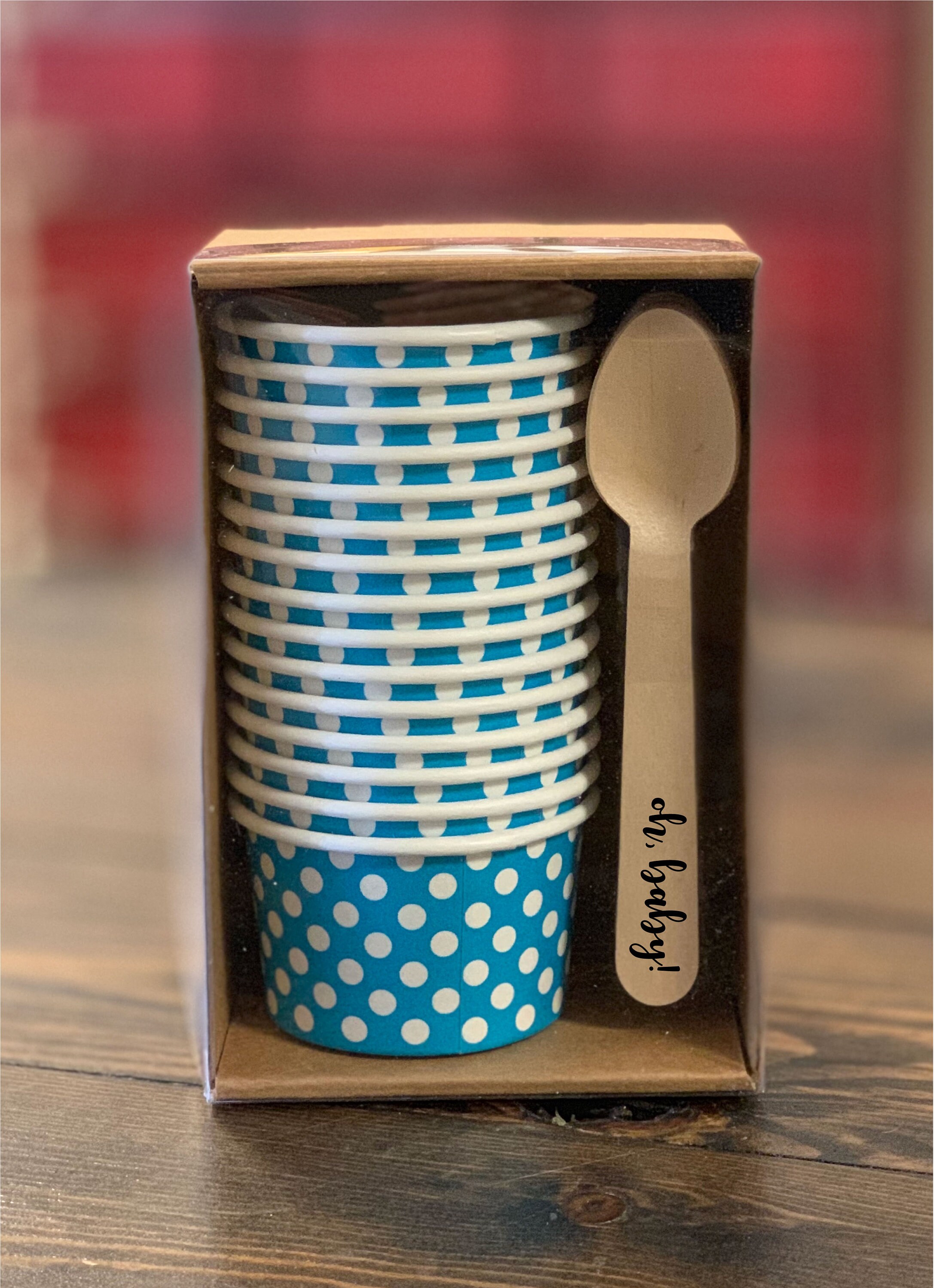 Ice Cream Party Pack Boxed Set Printed Wooden 5.5 | Etsy