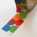 Washi Tape 15mm Multi Color Primary Confetti Dot on White Deco Paper ...