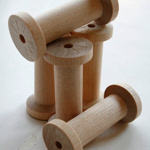 Wooden Spools - Etsy