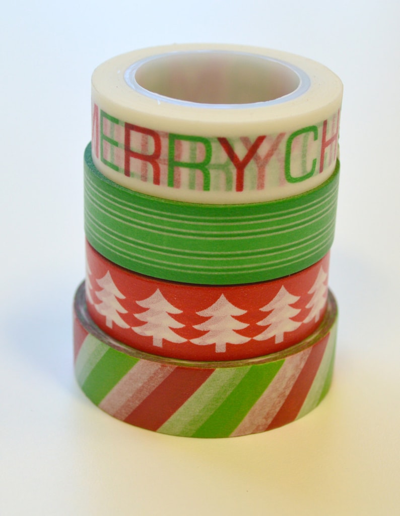 Washi Tape 15mm Retro Merry Christmas Happy Holiday Deco - Etsy