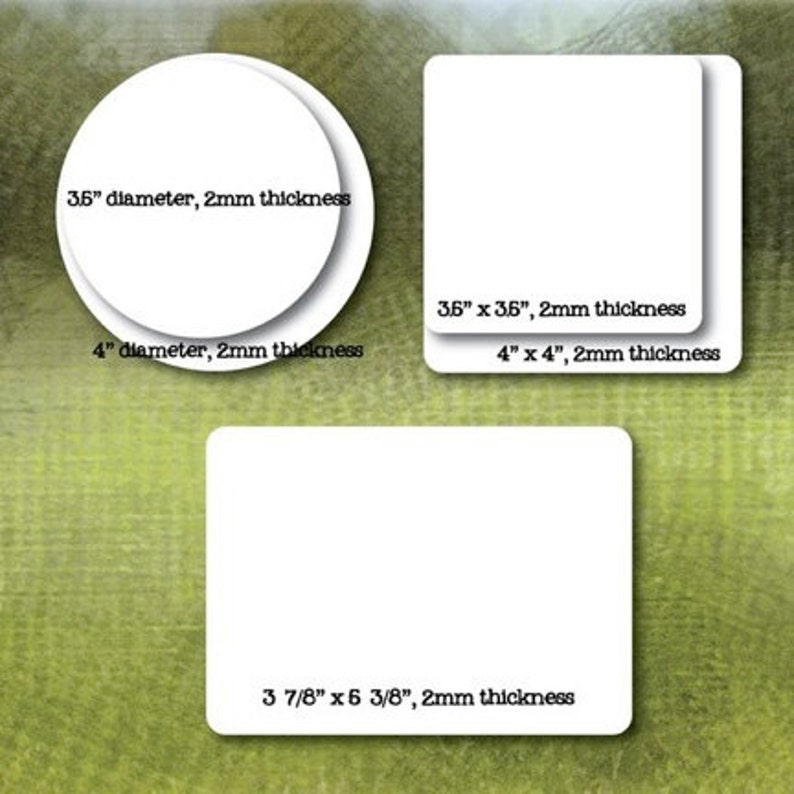 4 Inch Round Blank Paper Coasters set of 100 Crafting or | Etsy