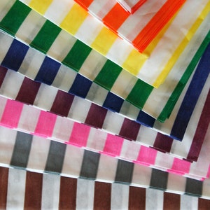 Set of 50 - Traditional Sweet Shop Candy Stripe Paper Bag Variety - All ...