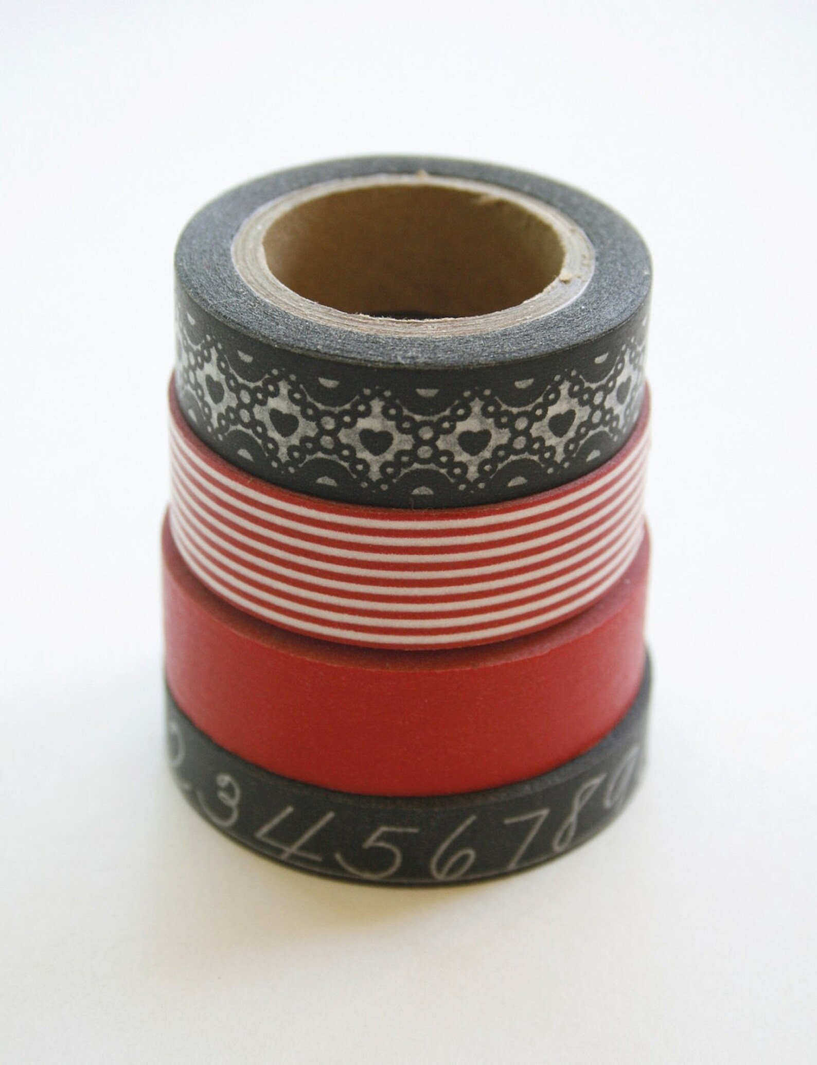 Washi Tape 15mm Red Harlequin on White Deco Paper Tape - Etsy