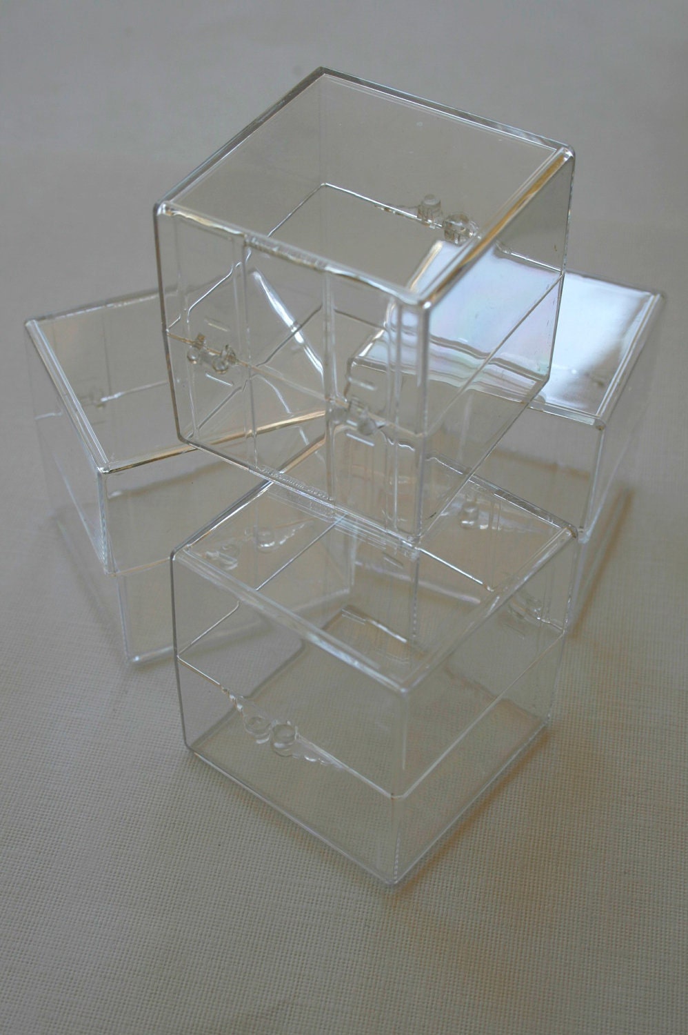 2 Inch Square Clear Polystyrene Boxes Favors or Parties or - Etsy