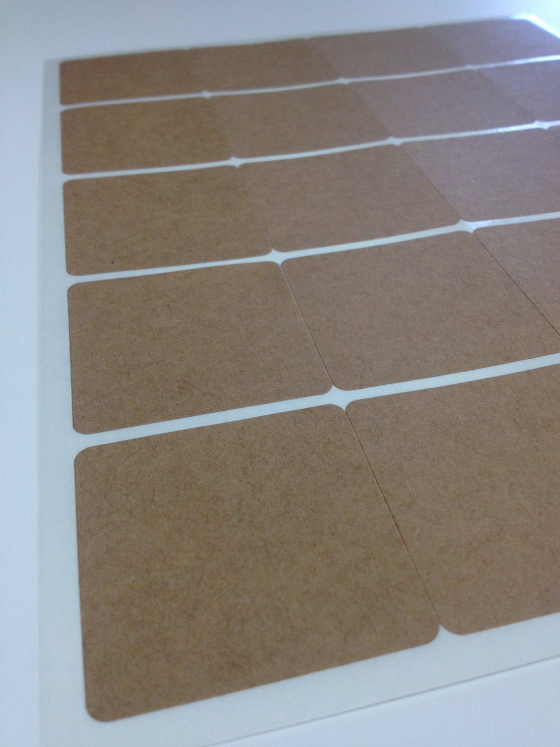 Recycled Brown Kraft Labels Sheet Style for Inkjet or Laser | Etsy