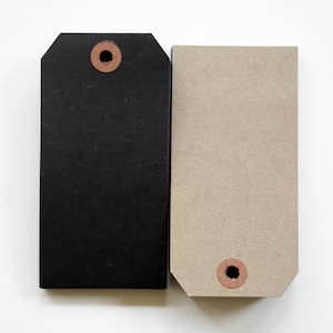 Large Shipping Paper Tags - BLANK White Hang Tags - Reinforced Hang ...