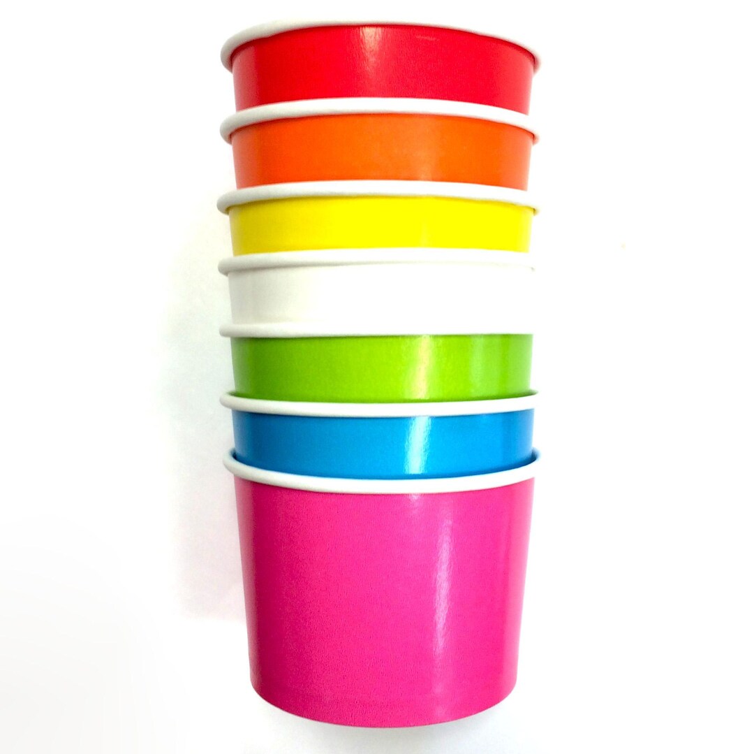12 Oz Froyo Bowls - Ice Cream Cups - Solid Party Colors! Choose Your ...