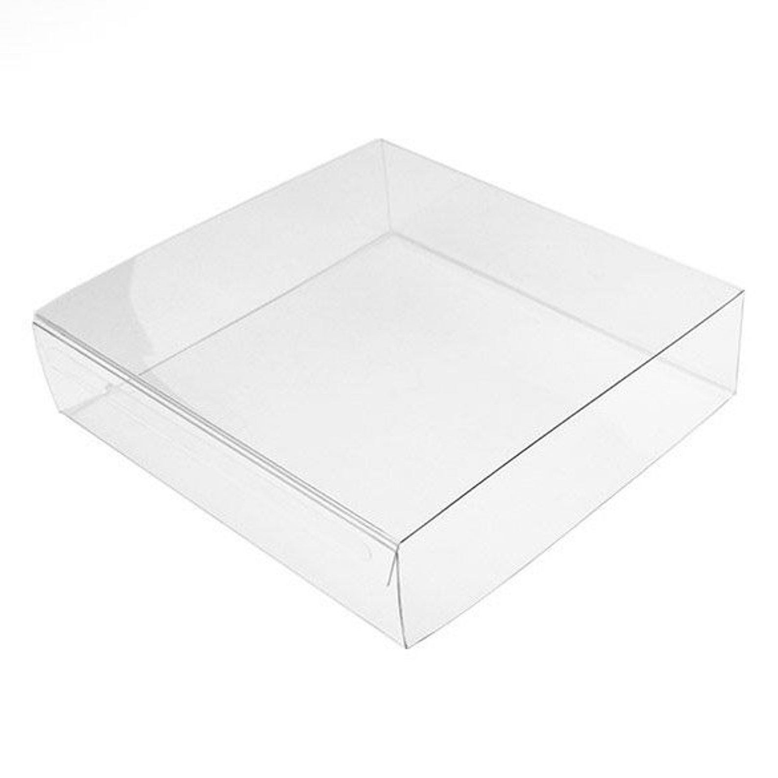 Kraft Paper Bottom Box Set of 10 Clear Slide Top 4 | Etsy
