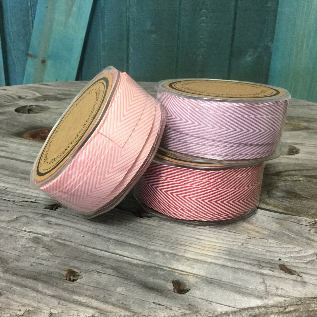 Chevron Twill Herringbone Ribbon - 1.5 Inch Width -FULL Roll-pick Your ...
