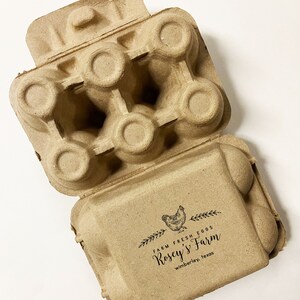 Custom Printed Egg Cartons - Natural or Multi Color - Heavy Pulp - Half ...