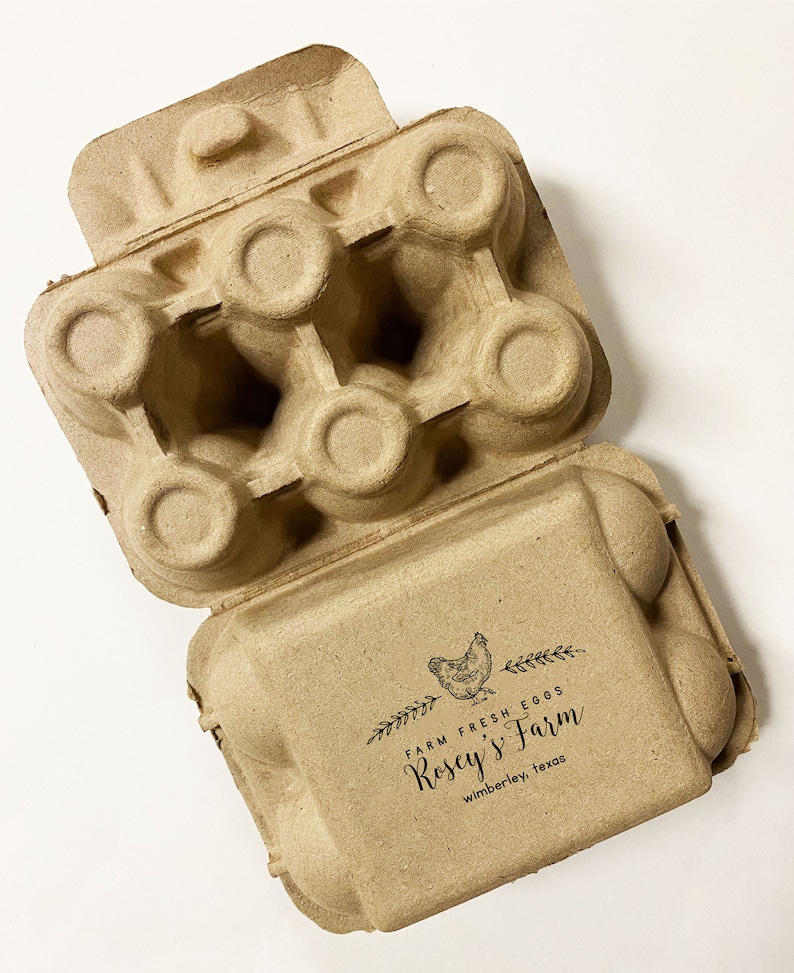 Custom Printed Egg Cartons - Natural or Multi Color - Heavy Pulp - Half ...
