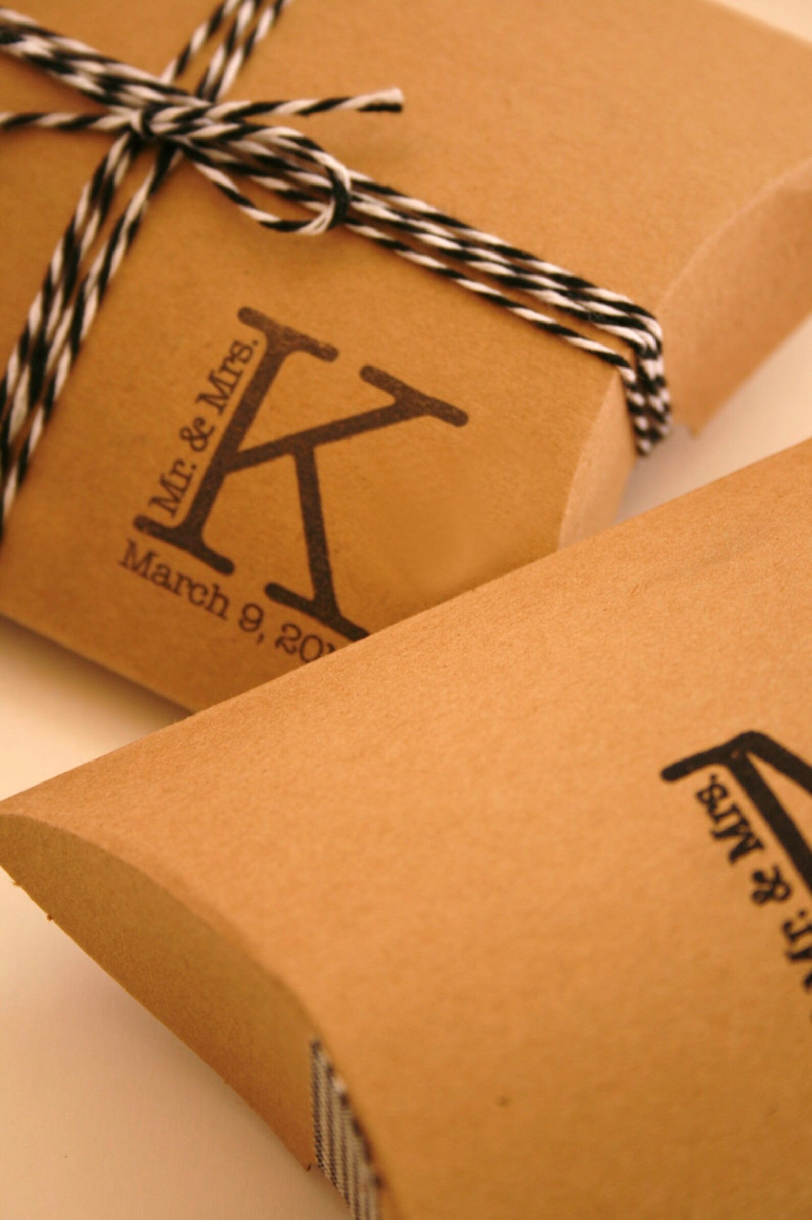 DIY Brown Medium Size Kraft Pillow Boxes Set of 12 Perfect - Etsy