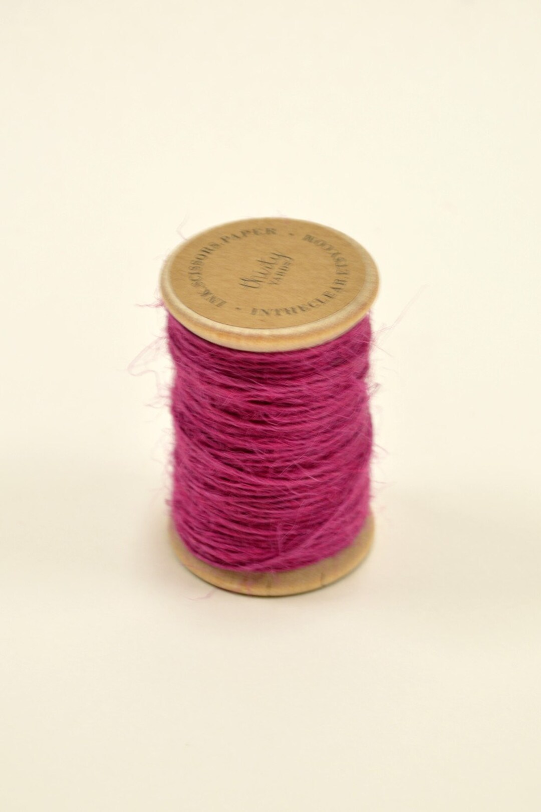 Burlap Twine - 30 Yards on Wooden Spool - Magenta - Hot Pink - Color ...