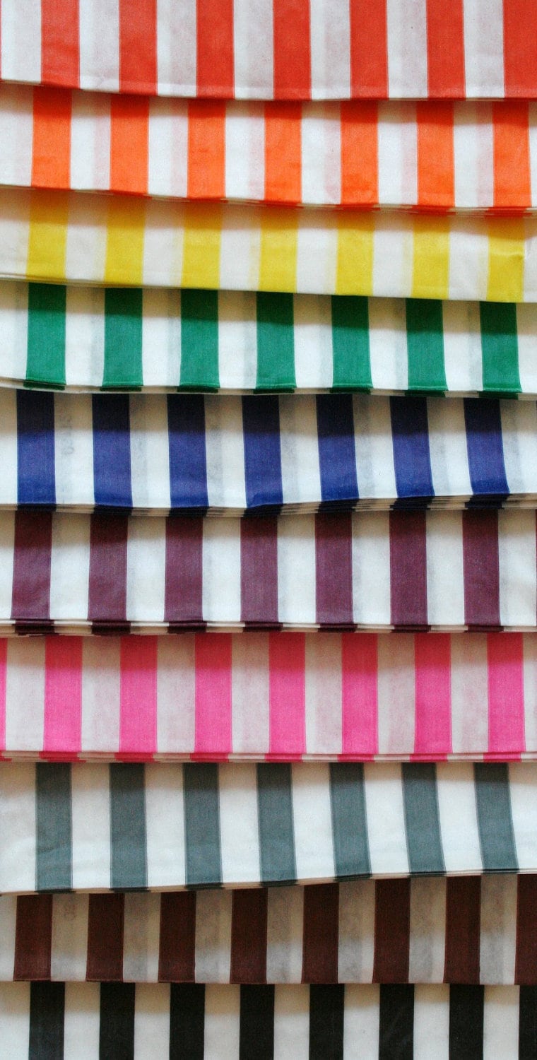 Set of 50 Traditional Sweet Shop Candy Stripe Paper Bag | Etsy