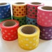 Washi Tape - 15mm - Mini Navy Medallion on Yellow - Deco Paper Tape No ...