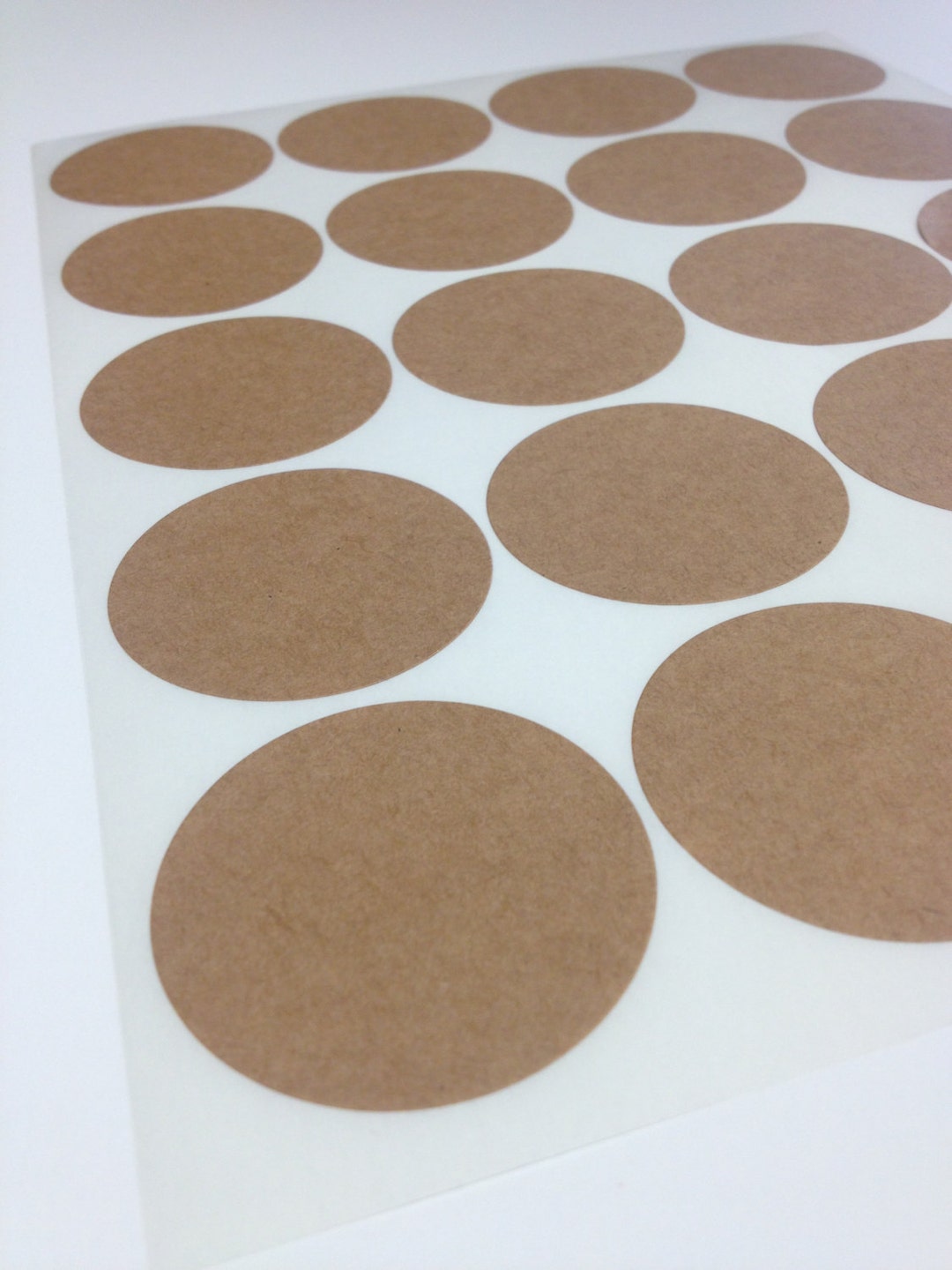 Recycled Brown Kraft Labels - Sheet Style for Inkjet or Laser - Choose ...
