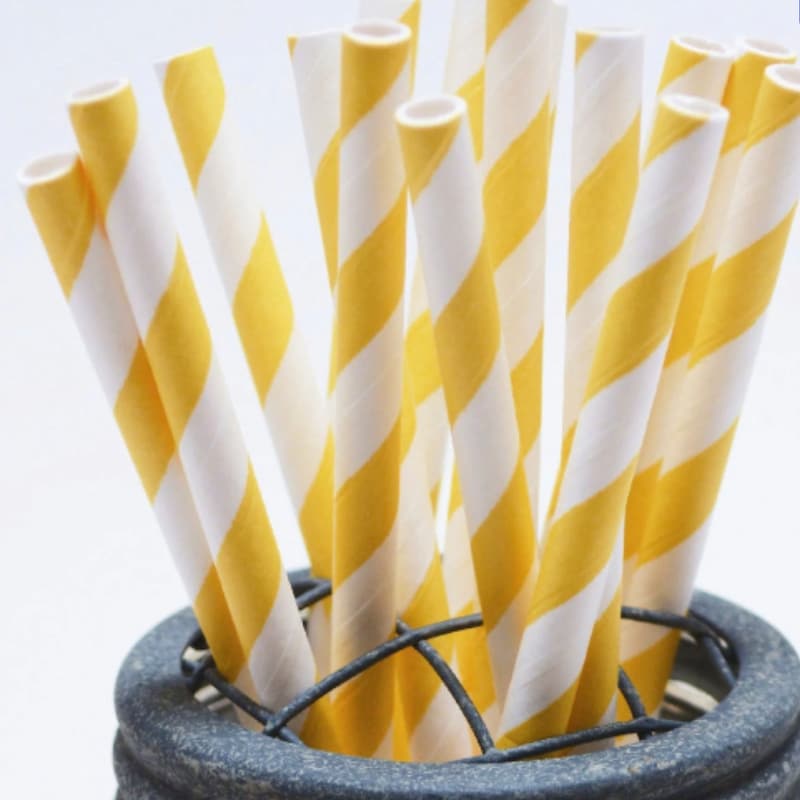 Striped Straws - Etsy