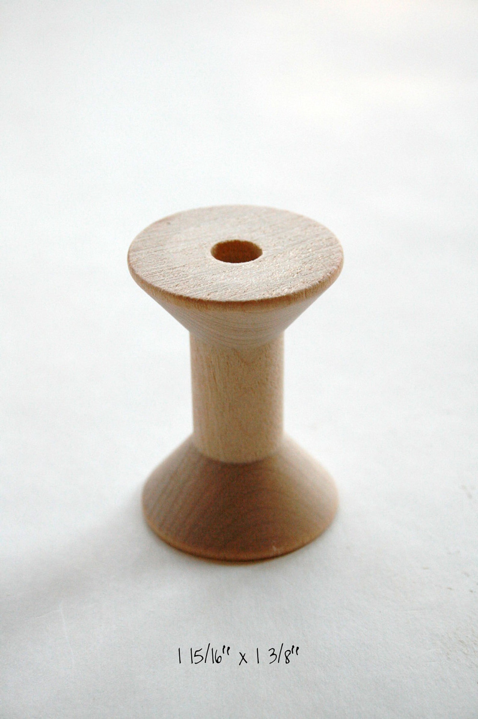 Medium Wooden Spools - Set of 6 - Natural Wood Thread Spools - Etsy