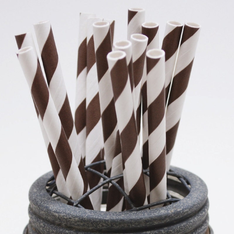 Striped Straws - Etsy