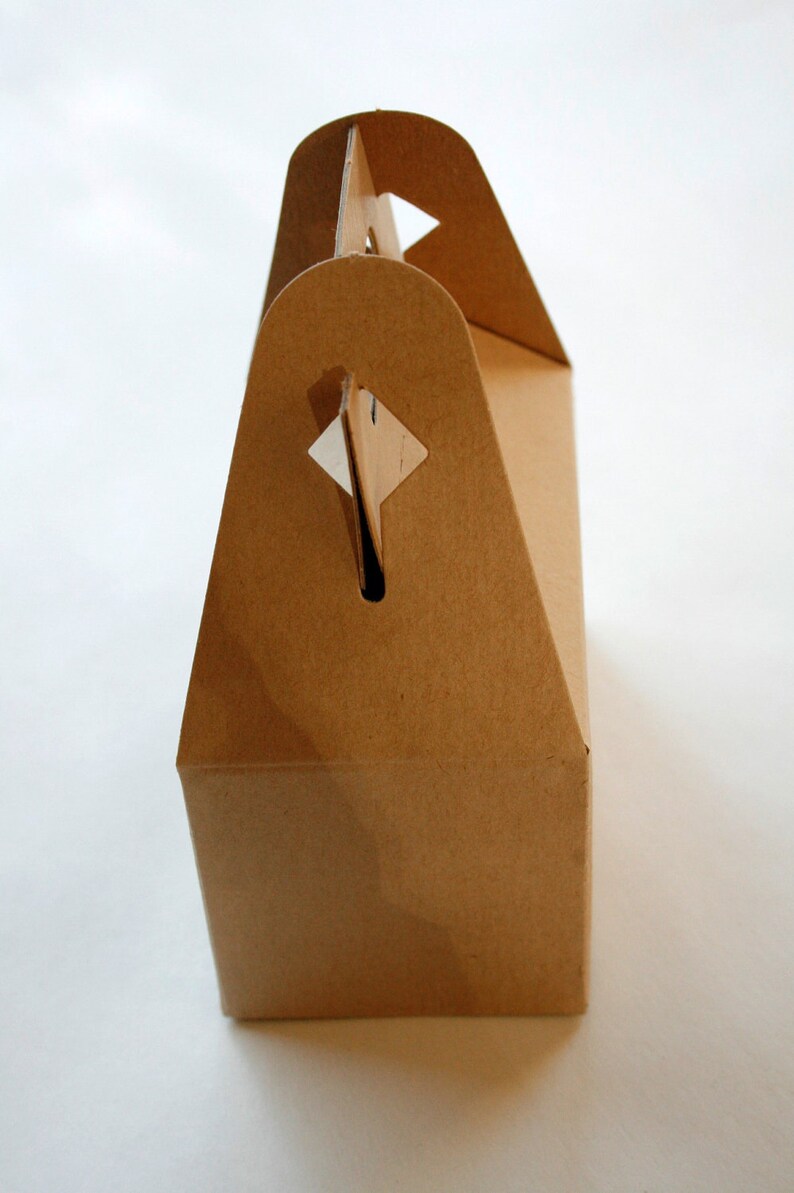 Brown Kraft Large Gable Boxes Set of 10 Perfect With Twine | Etsy