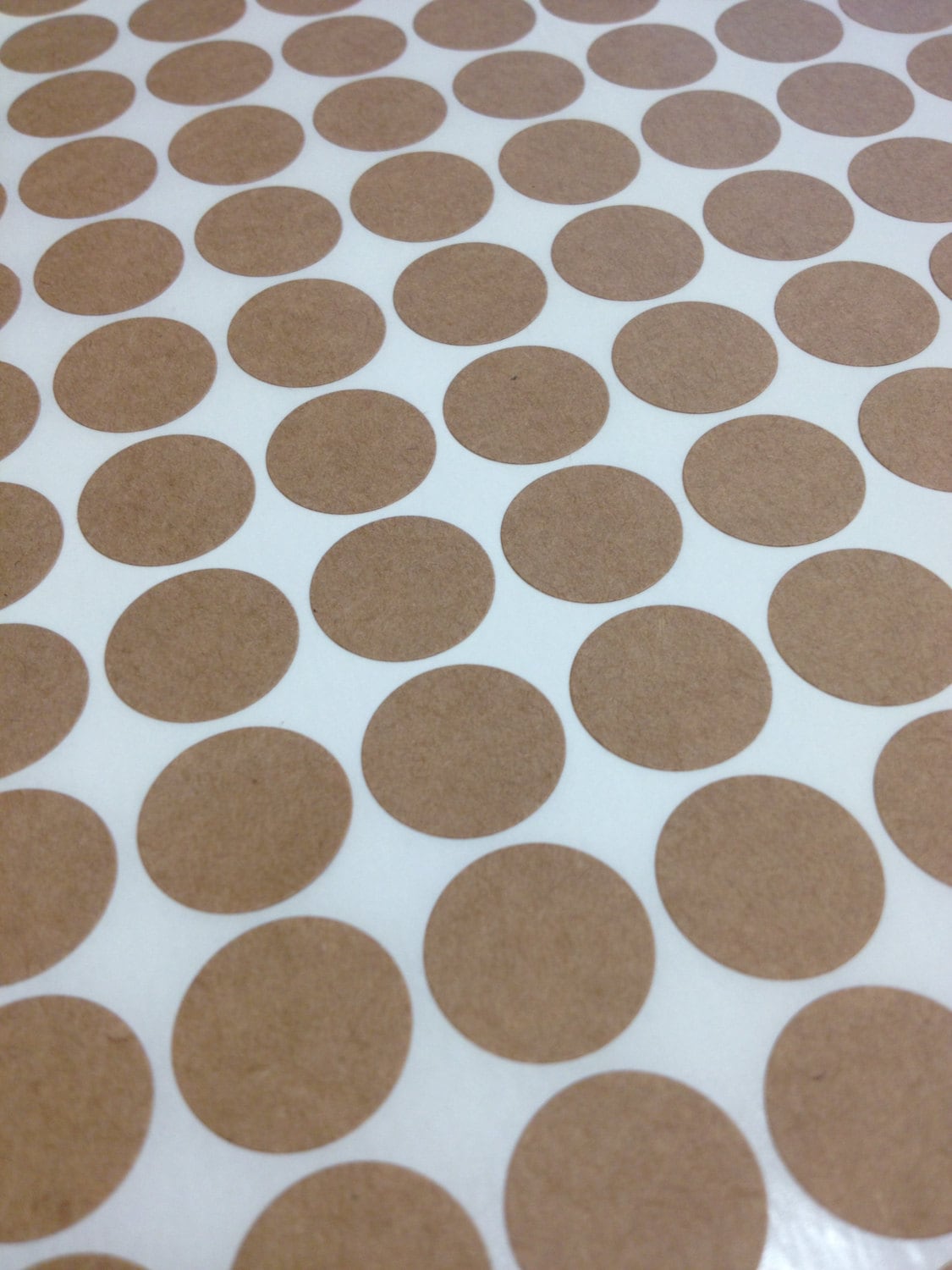 Small Round Brown Kraft Labels 3/4 Inch Round Shape Sheet | Etsy