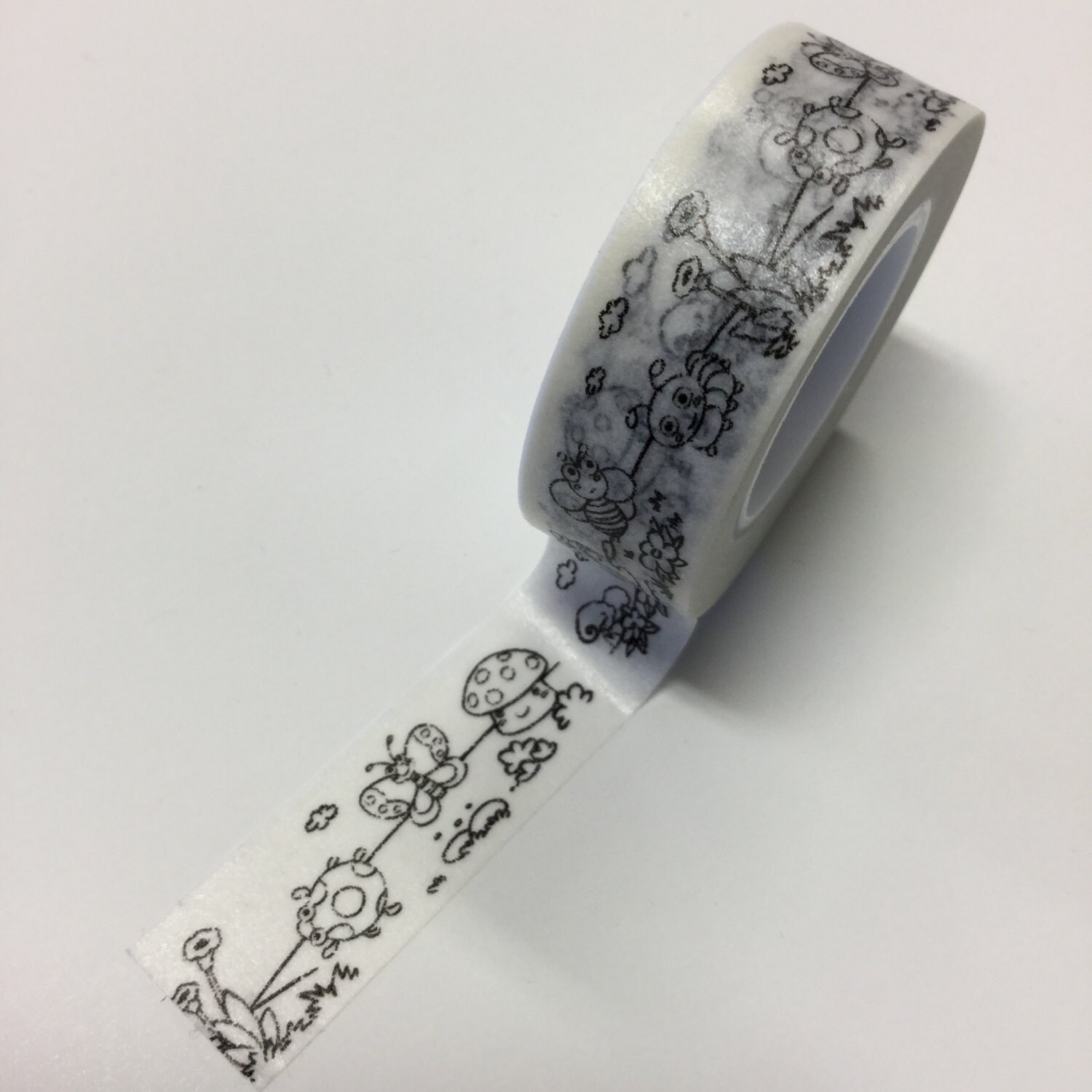 Washi Tape 15mm Spring time outdoor garden scene animated | Etsy