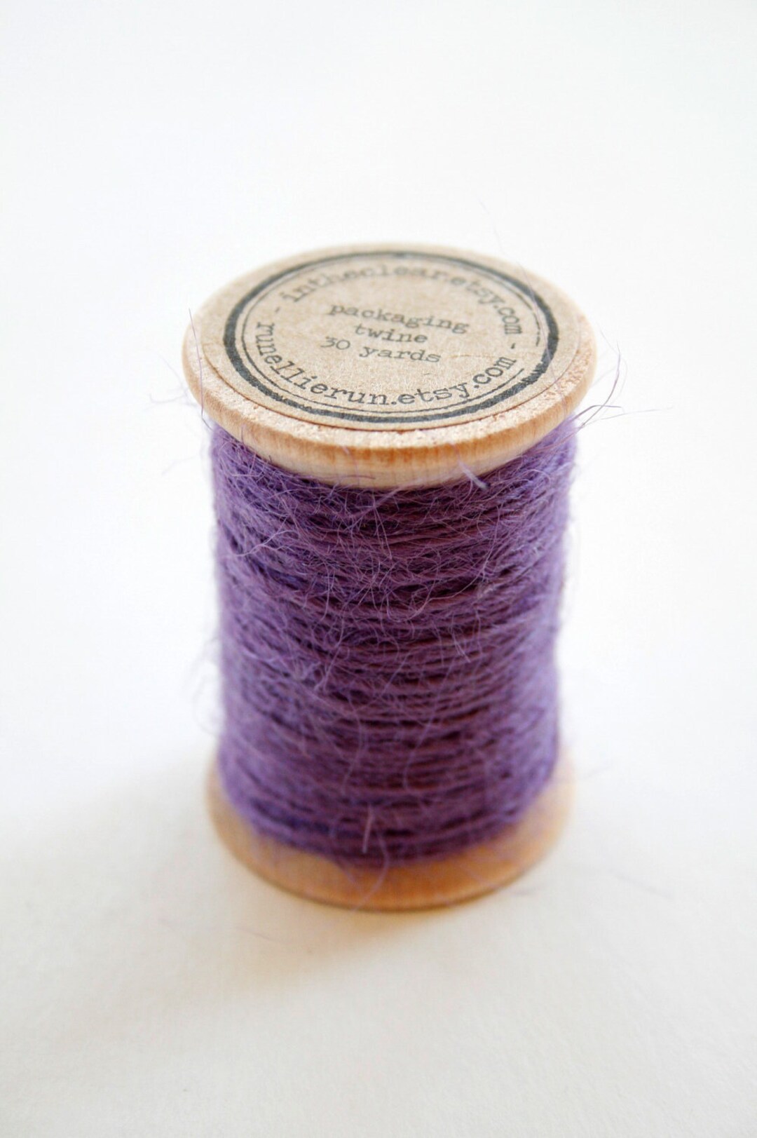 Burlap Twine - 30 Yards on Wooden Spool - Purple Color Jute - Etsy