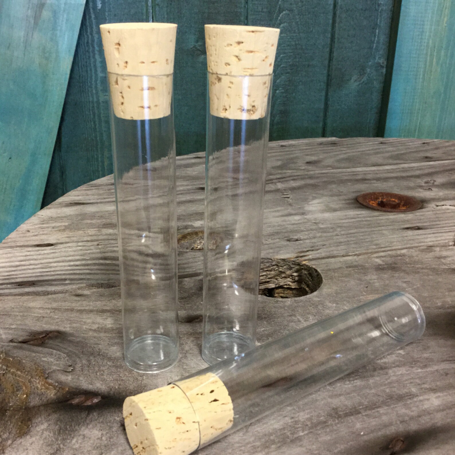 500 Clear Plastic Storage Tubes and Corks FDA 1 X 4 7/8 | Etsy