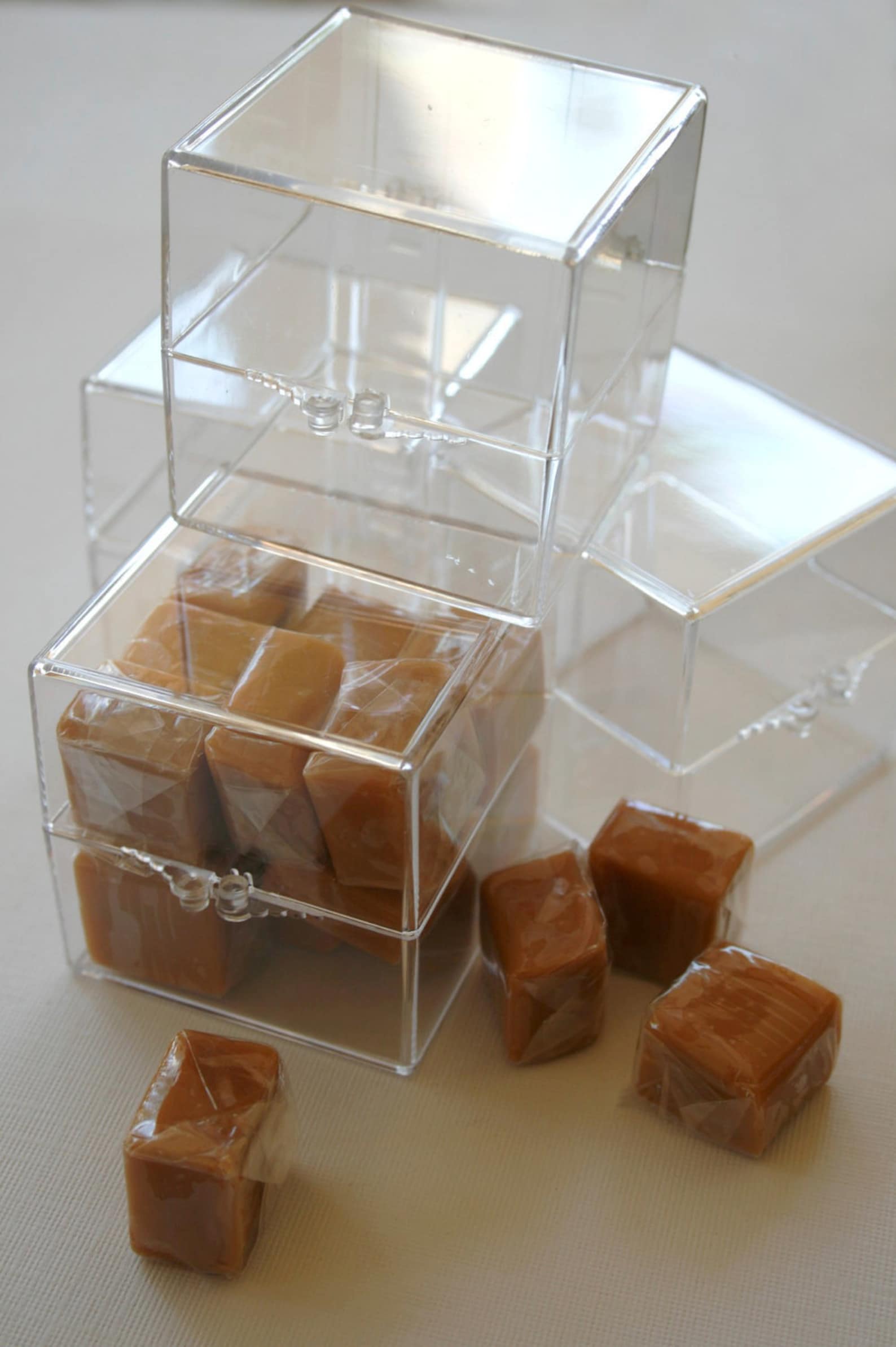 2 Inch Square Clear Polystyrene Boxes Favors or Parties or - Etsy
