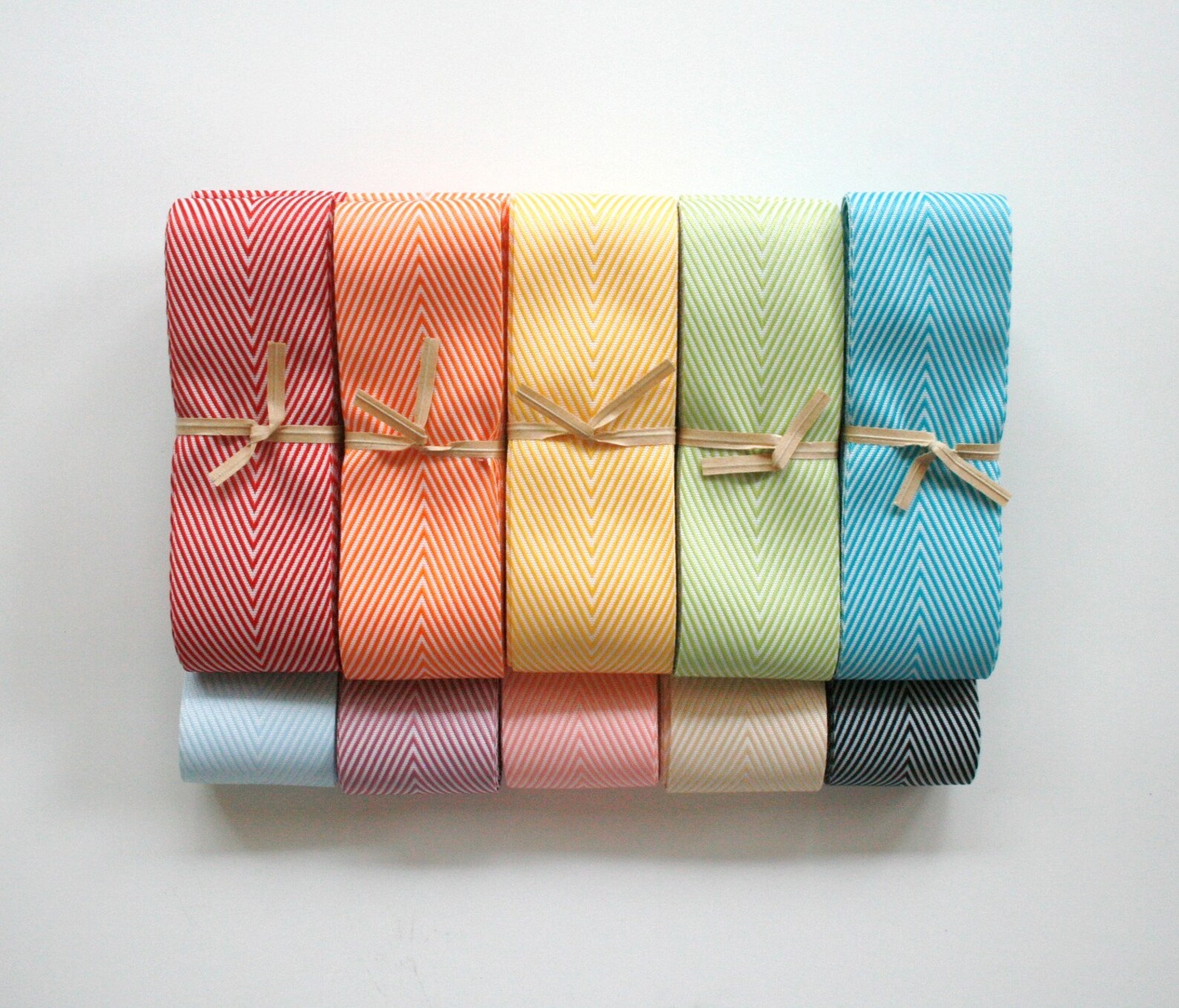 Chevron Twill Herringbone Ribbon - All Nine Colors - 1.5 Inch Width ...