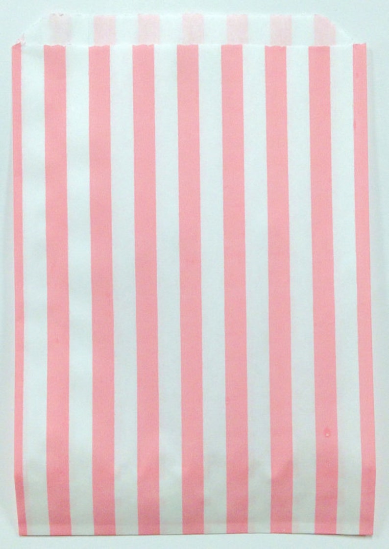 Set of 200 Traditional Sweet Shop Shell Pink Candy Stripe | Etsy