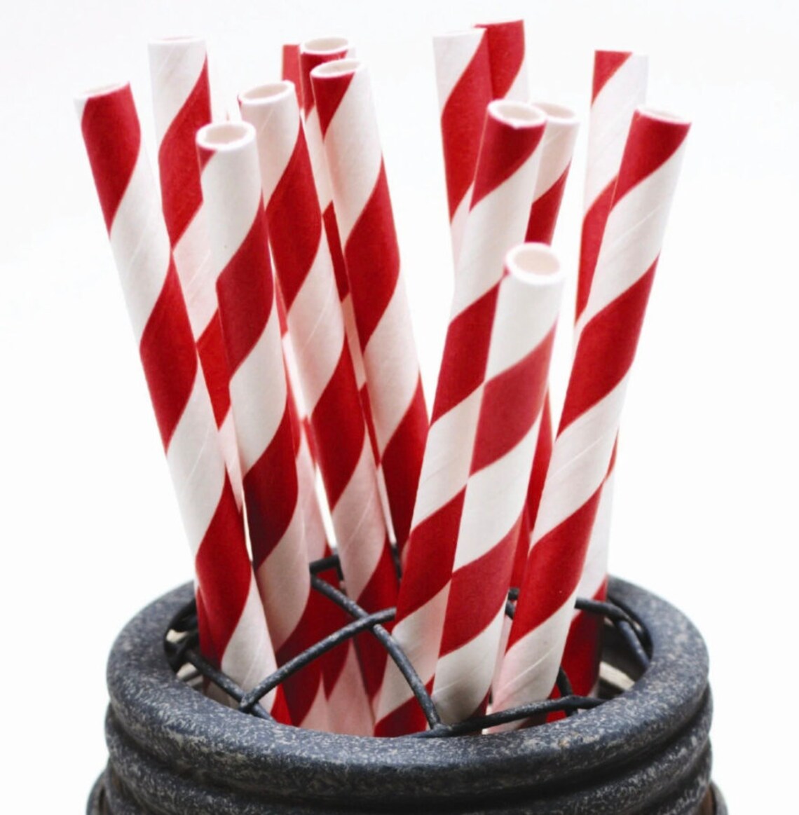 Ruby Red Paper Straws - Perfect for Parties or Weddings - Favors ...