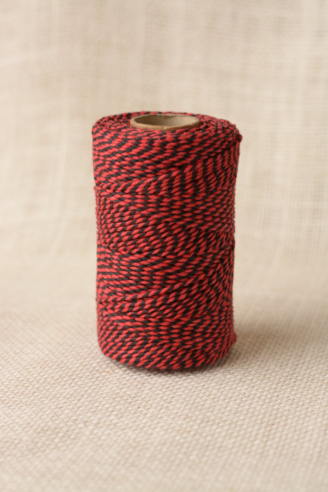 Full Spool Heavy Twine - 100 Yards - Red and Black - 10 Ply Heavy ...