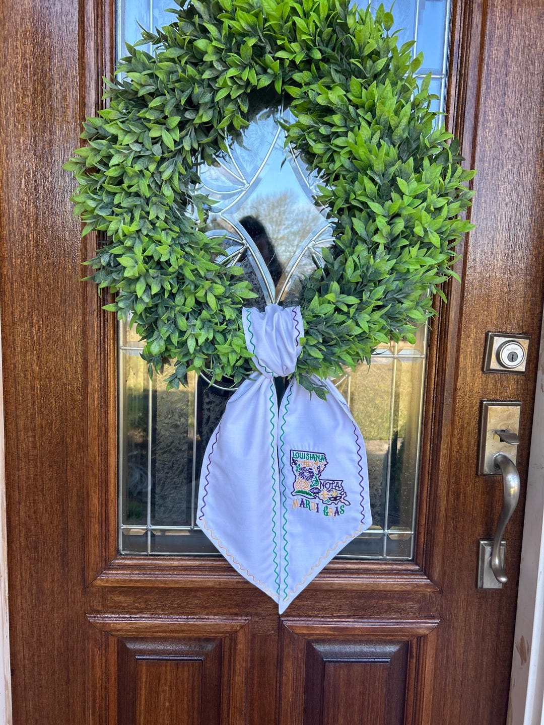 Mardi Gras Wreath Sash, Carnival Wreath Sash, Louisiana Wreath Sash - Etsy