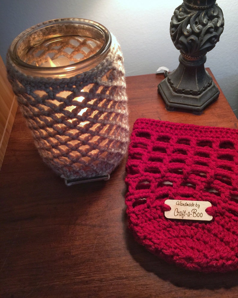 Crochet Cozy Pattern Candle Holder PDF Cozy Pattern Pattern - Etsy