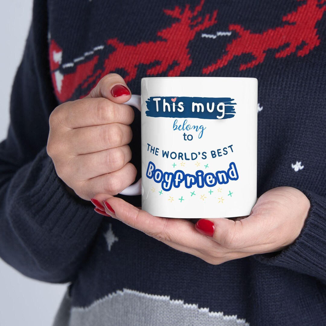 World's Best Boyfriend Mug, Gifts for Boyfriend, I Love You Gift ...