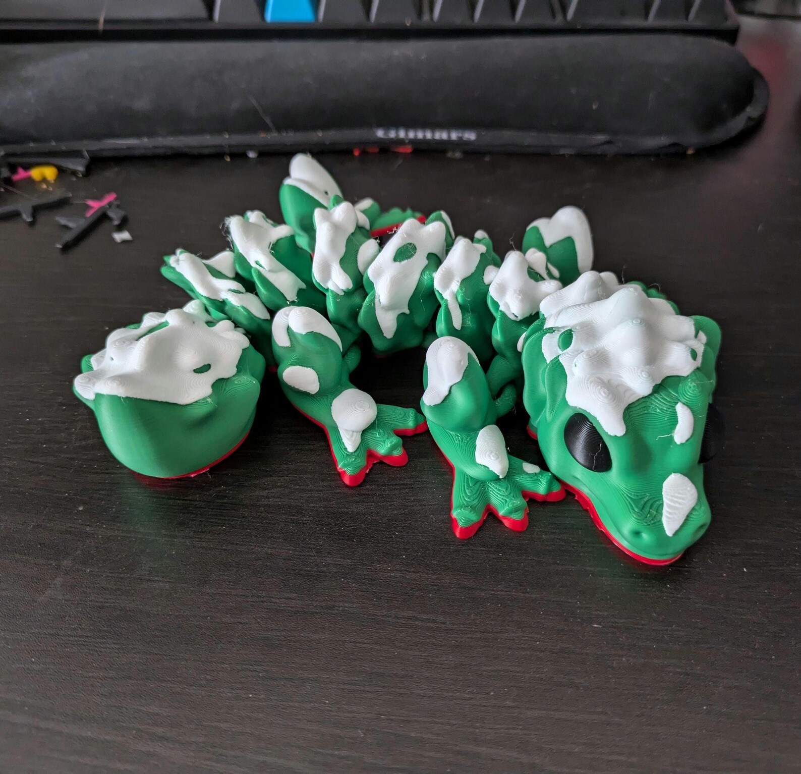 Flexi Baby Juniper Dragon - 3D Printed Posable Winter Baby Dragon ...