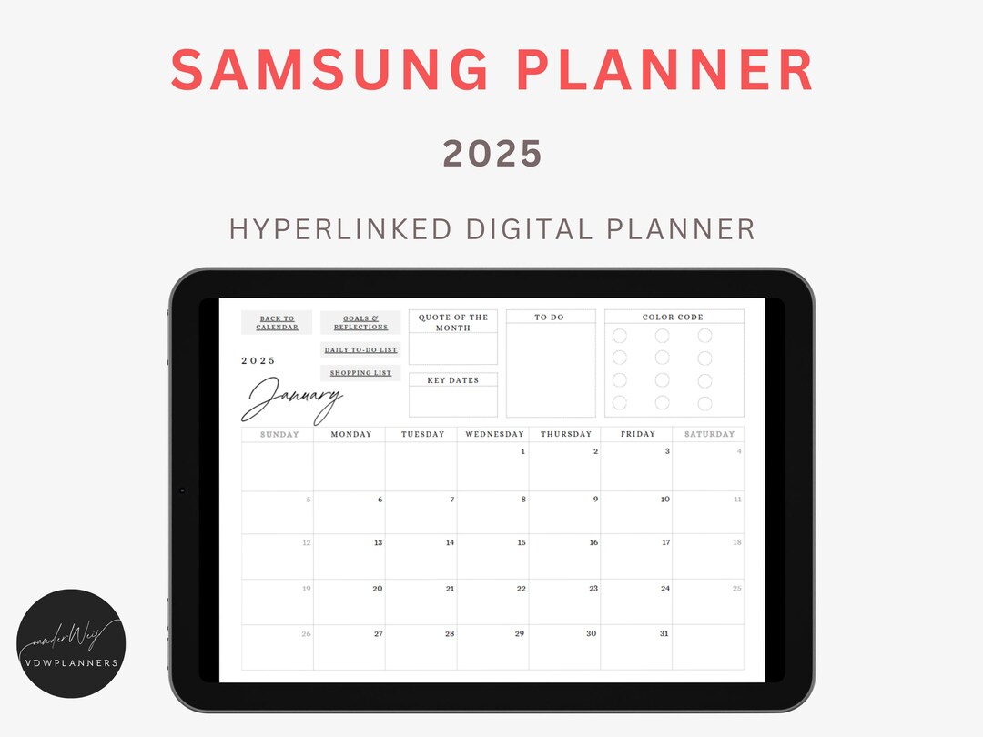 Samsung Planner 2025 Long Term Goals Planner, 2025 Calendar, Goal ...