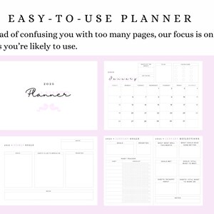 Printable Planner 2025 Clean Girl Design, Monthly Planner, Daily Routine, Daily Planner, Time ...
