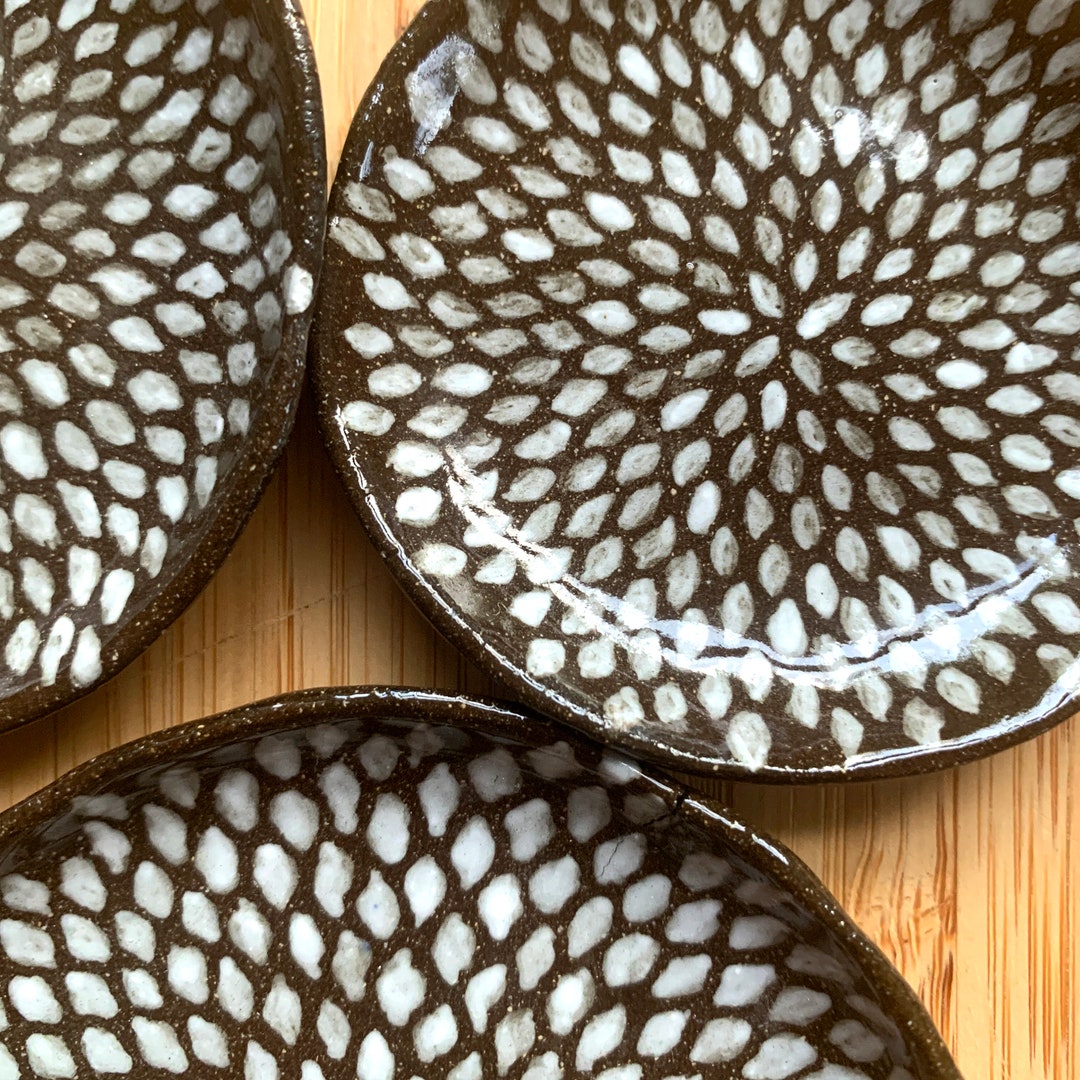 Mini Hand Glazed Seed Nesting Plates - Etsy