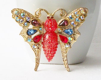 Vintage Amber Brooch Amber Guild 12 K GF Flower Brooch - Etsy